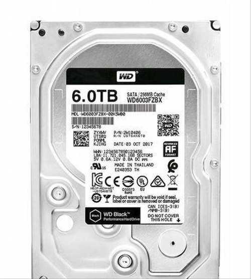 SATA 6Tb Western Digital WD6003fzbx NEW