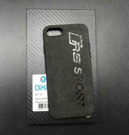 Чехол алькантара на черный iPhone 7/8 RS Sport