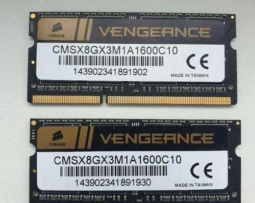 Оперативная память Corsair Vengeance DDR3 16GB