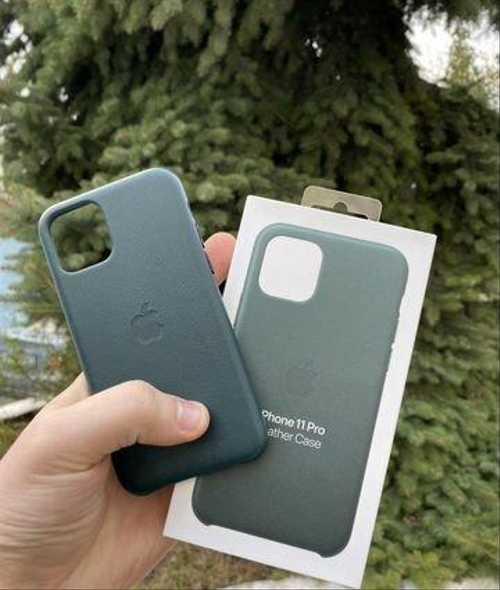 Iphone 13 leather case green