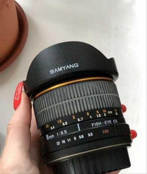 Объектив Samyang 8mm f/3.5 AS IF MC Fish-eye CS Ca