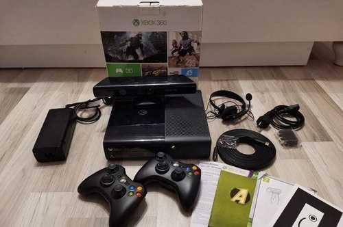 Xbox 360е, 500gb, Freeboot, Kinect, 2 геймпада