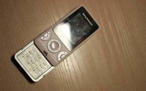 Телефон Sony Ericsson W205 на запчасти розовый