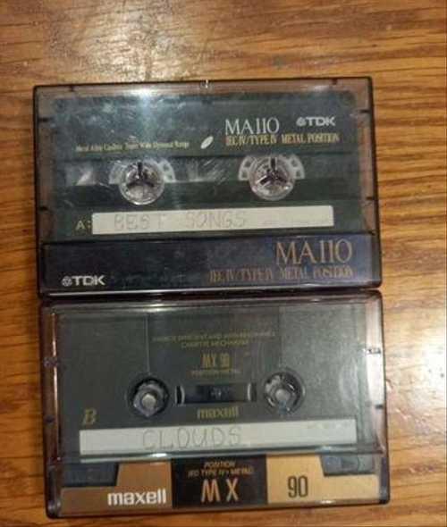 Аудиокассета Maxell MX 90, TDK MA 110