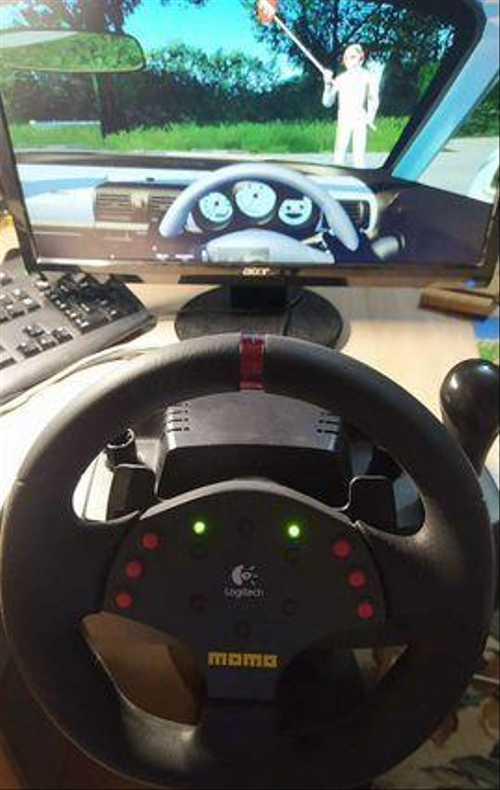 Игровой руль logitech momo racing, mod 600