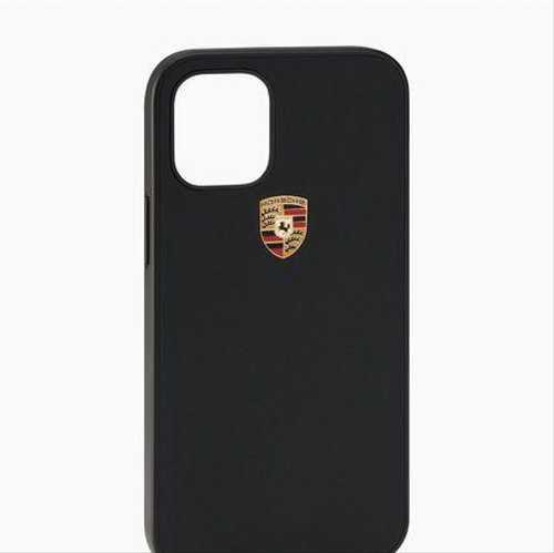 Оригинальный чехол Porsche iPhone 12 кожаный