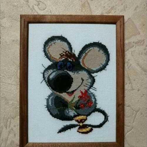 Картина "Крыса - символ счастья"