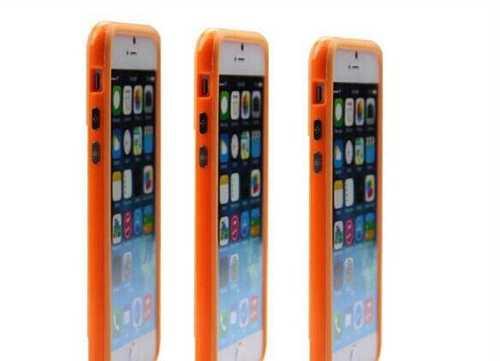 Бампер для iPhone 6 оранжевый