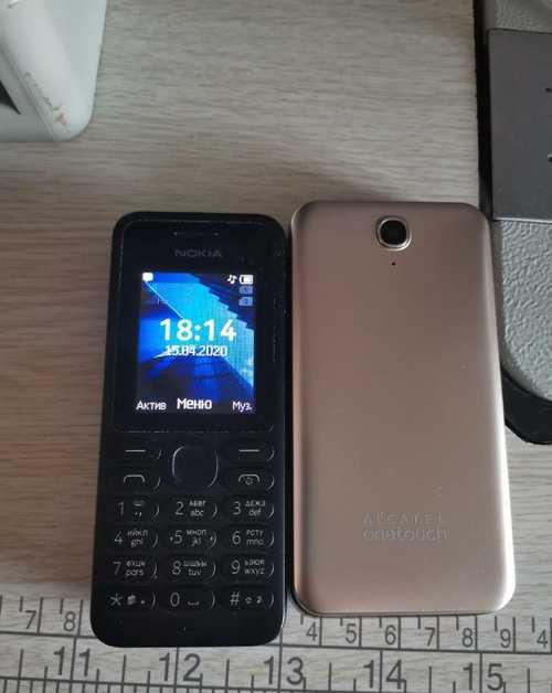 Телефоны Nokia rm 1035 и alcatel onetouch