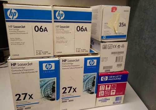 Продам оригинальные картриджи HP - новые и б/у