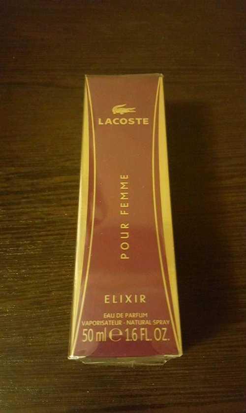 Lacoste elixir 50 ml оригинал (новинка) жен