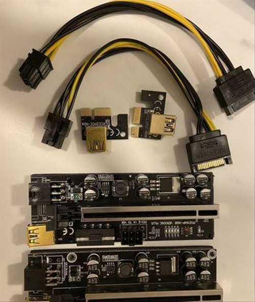 Райзер pci-e 6 pin V009S-Plus