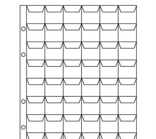 Лист Оптима 200x250 мм, на 48 ячеек