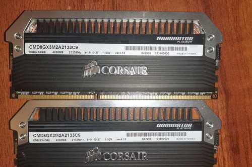 Dominator platinum 8Гб (2 x 4 Гб) DDR3 dram 2133