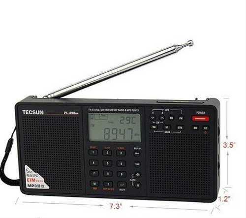 Радиоприемник Tecsun pl-398mp с мр3 плеером