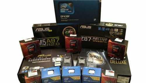 MB & CPU for LGA 2011-3 1150 775 AM3+ новые и бу