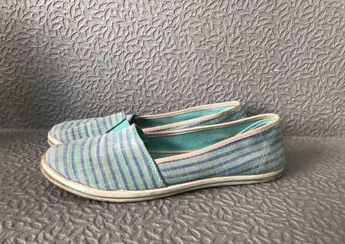 Бирюзовые слипоны/кеды, 39 размер