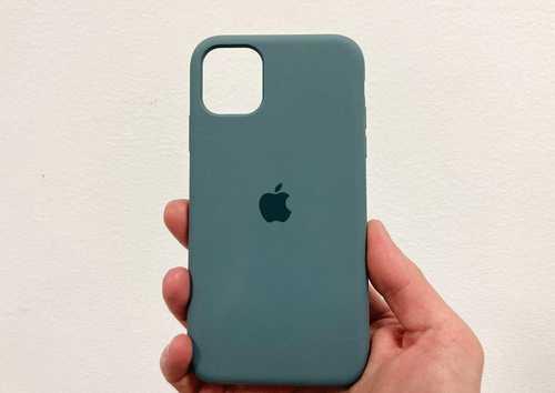 Чехол для iPhone 11 Silicone Case (Темно-зеленый)