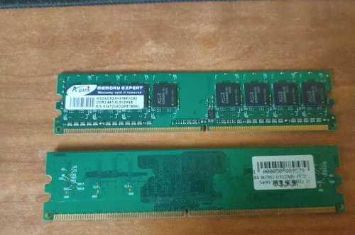 Оперативная память A-Data DDR2 512mb(2шт)