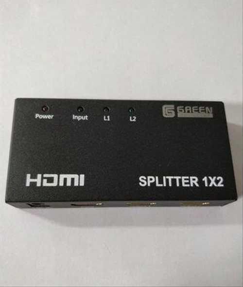 Сплиттер разветвитель Hdmi 1x2 Green connection