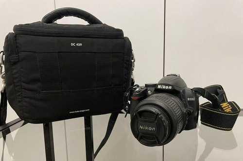 Зеркальный фотоаппарат Nikon D3000 + объектив AF-S