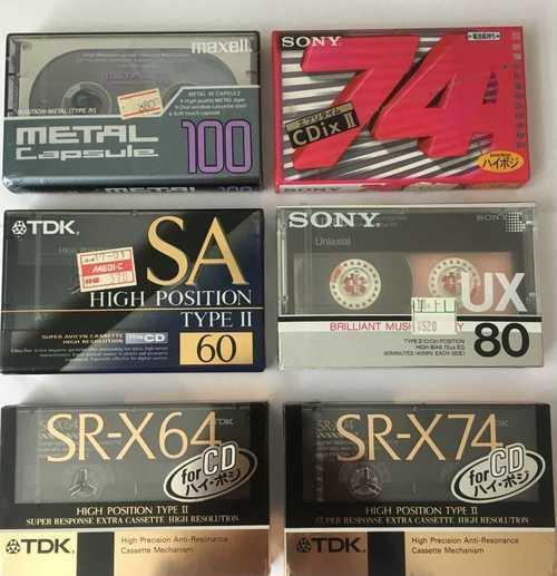 Аудиокассеты sony, TDK, maxell