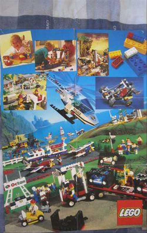 Lego 922919 - брошура-плакат lego 1993 Винтаж