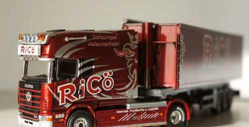 1/50 Scania Longline RiCo полуприцеп самосвал Tekn