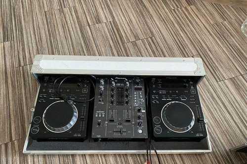 Комплект 2хcdj 350 + DJM 400 + оригинальный кейс