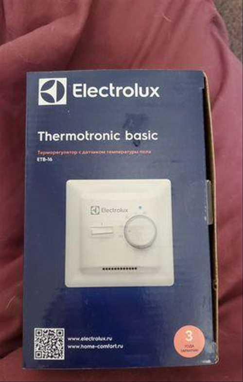 Новый терморегулятор Electrolux ETB-16