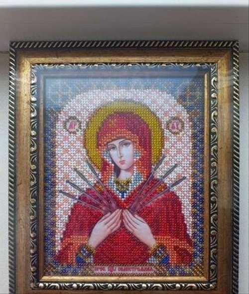 Икона вышитая бисером