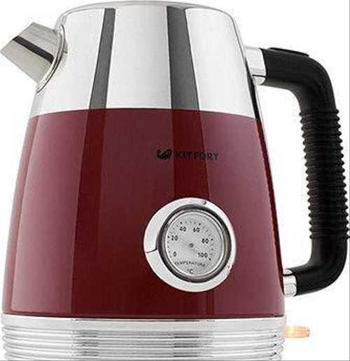 Чайник электрический Kitfort кт-633-2, 1800-2150 Вт (красный)