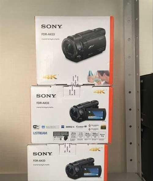 Sony FDR-AX33 видеокамера новая