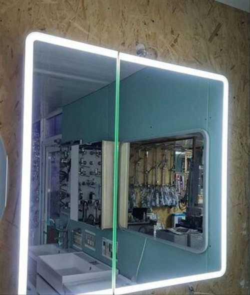 Зеркало-шкаф Emotion 80*80 LED c датчиком