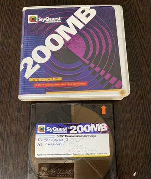SyQuest 5,25" Removable Hard Disk Cartridge 200 Mb купить б у Москва ...