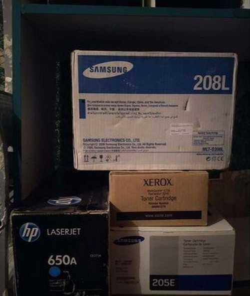 Картриджы HP laserjet 650A (CE271A), xerox WorkCen