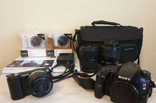 Sony A65+Sony A5000 kit+sal1680z+af100-300+плюшки