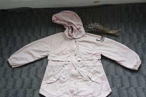 Детская куртка парка 110 lindex пыльная роза