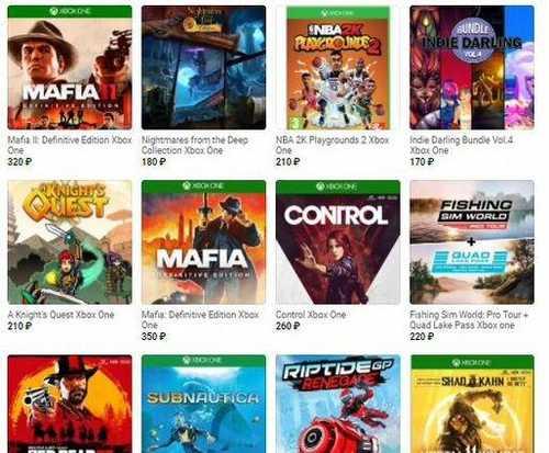 Более 176 игр для Xbox One