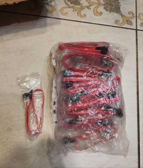 Кабель SATA 36шт новые. Esata 2шт новые