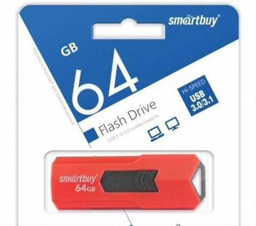 USB флешка 64Gb SmartBuy Stream red USB 3.0