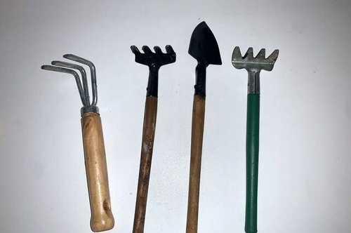 Грабли и лопатка набор для садоводства