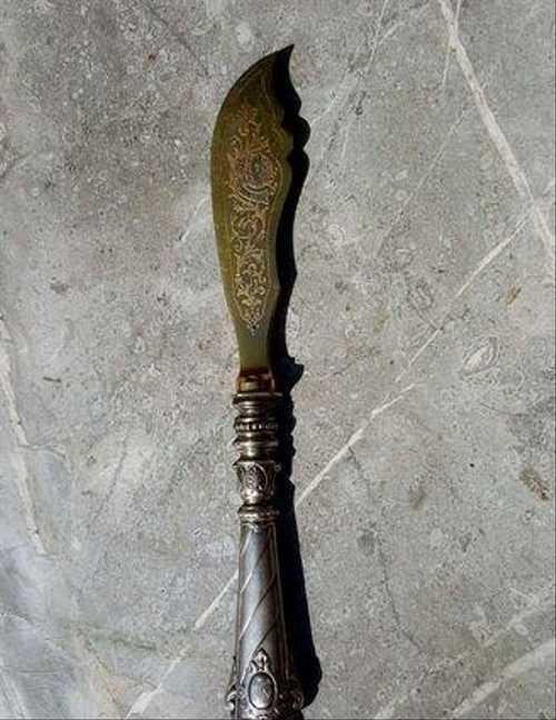 Нож для рыбы 800 пробы 19 век