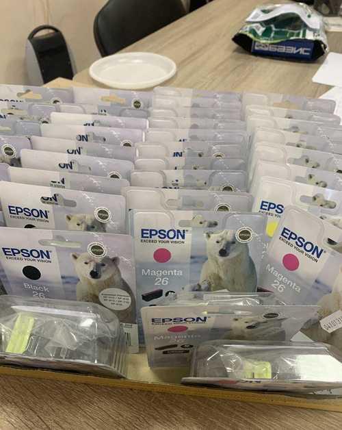 Оригинальные картриджи epson струйные