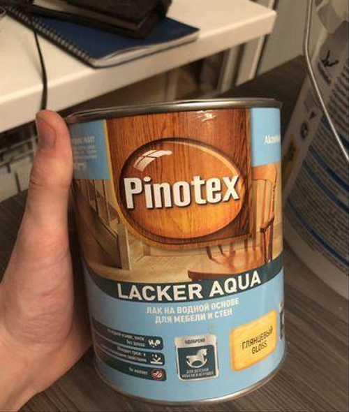 Лак для стен и мебели pinotex lacker aqua