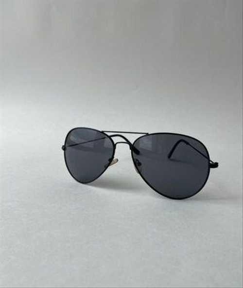 Черные солнцезащитные очки авиаторы ASOS