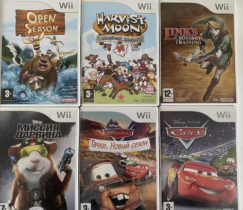 6 игр для Nintendo wii