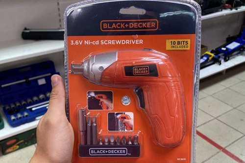 Аккумуляторная отвертка black+decker 3.6В