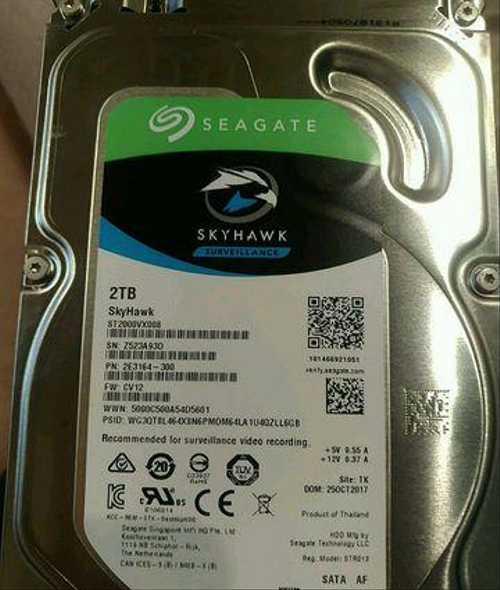 Seagate skyhawk 2. Жесткий диск Seagate st2000vx008 2тб. Seagate Skyhawk 2 ТБ st2000vx008. St2000vx007. St2000vx008.