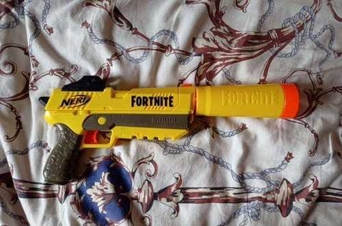 Nerf fortnite с глушителем
